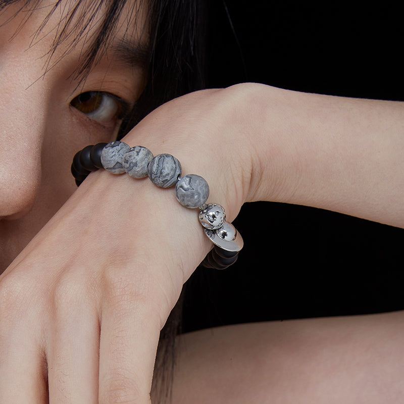 Georgium Sidus Planet Shape Agate Bracelet – Blackheadshop